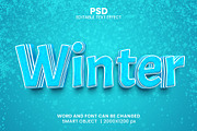 Winter 3d Editable Psd Text Effect, a Layer Style Add-On by bdrobin