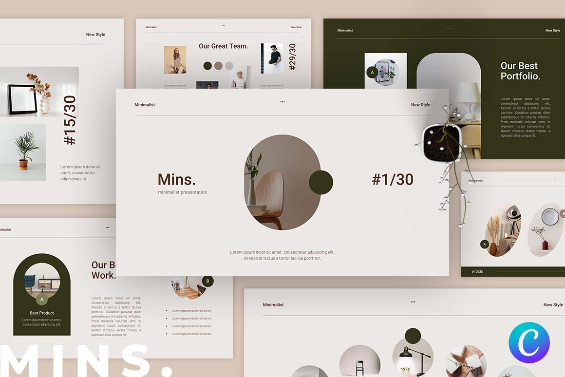 Mins Minimalist Canva Presentation