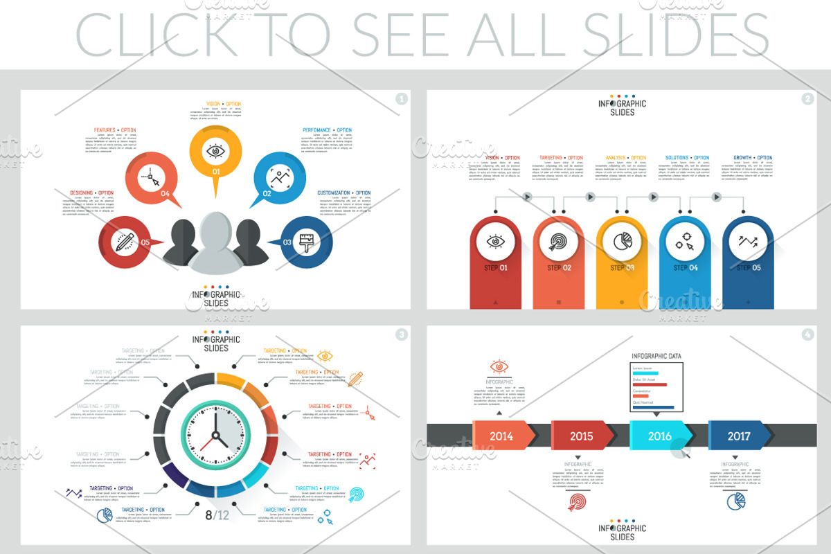 Infographic Slides, a Presentation Template by Andrew Kras Design