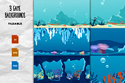 Game Backgrounds - Underwater, an Illustration by Yulia