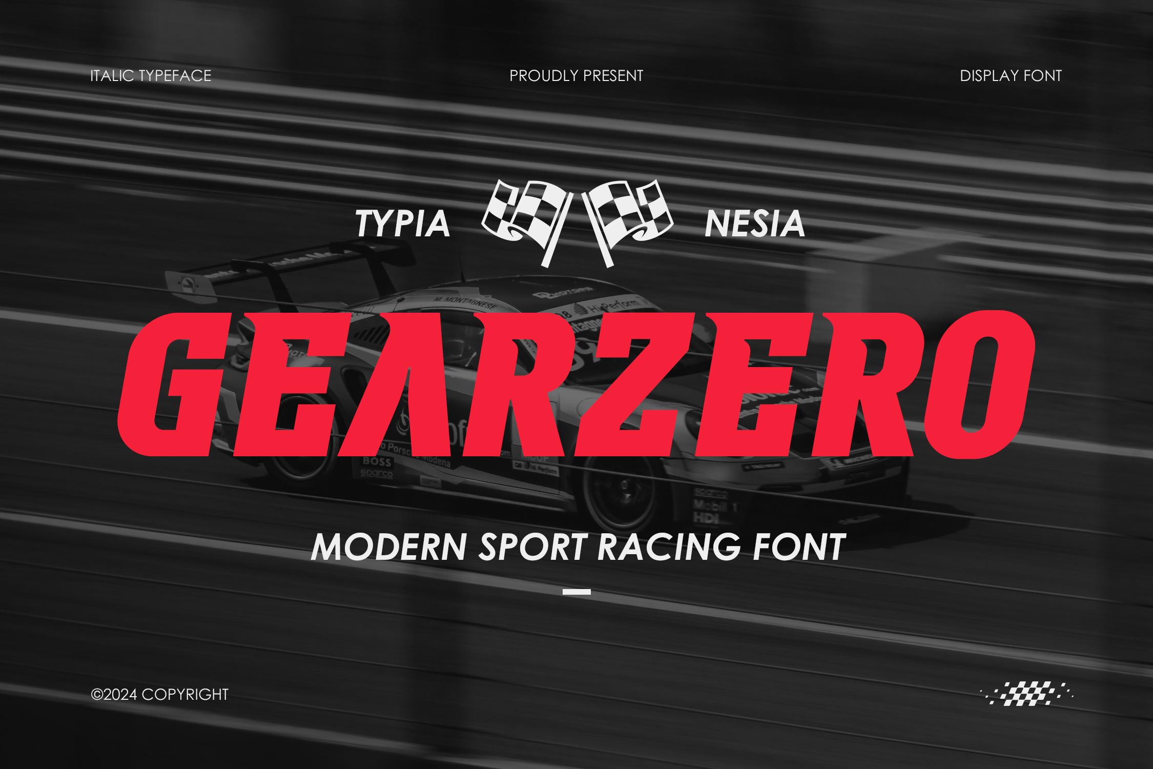 Gearzero - Modern Sport Racing, a Sans Serif Font by Typia Nesia