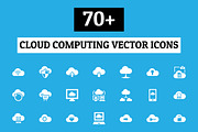 70+ Cloud Computing Vector Icons, an Icon by Creative Stall