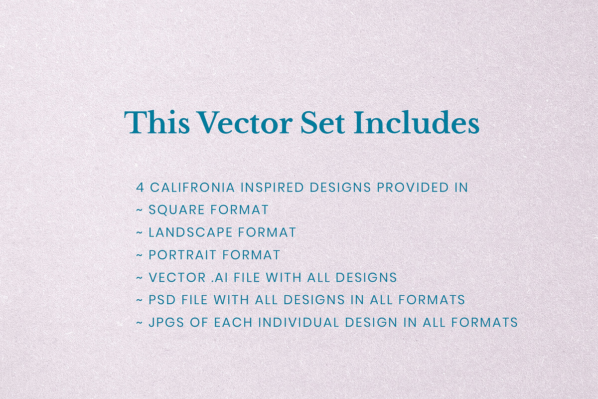 Collection of California Designs