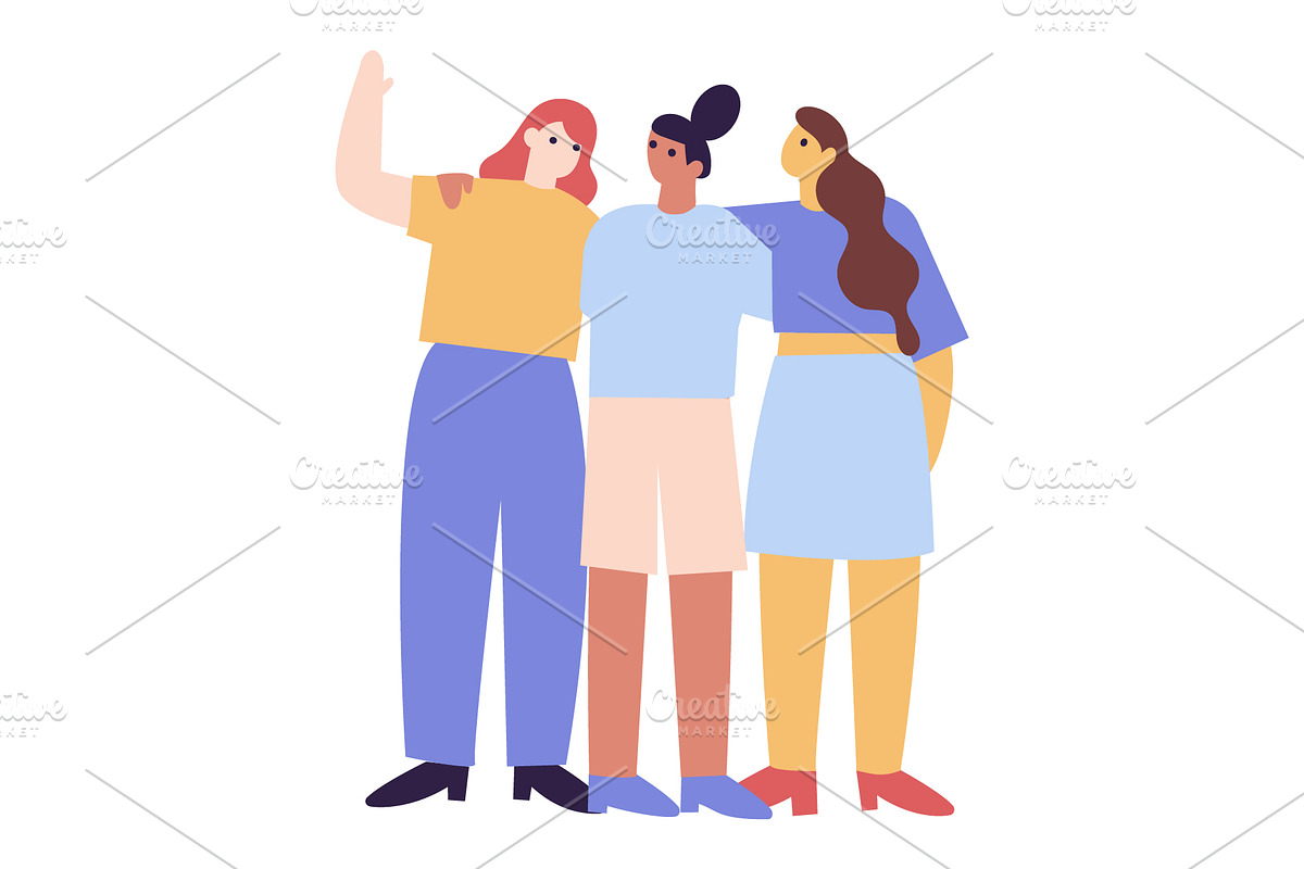 Cute Tiny People vector bundle, a Person Illustration by Vector_Art