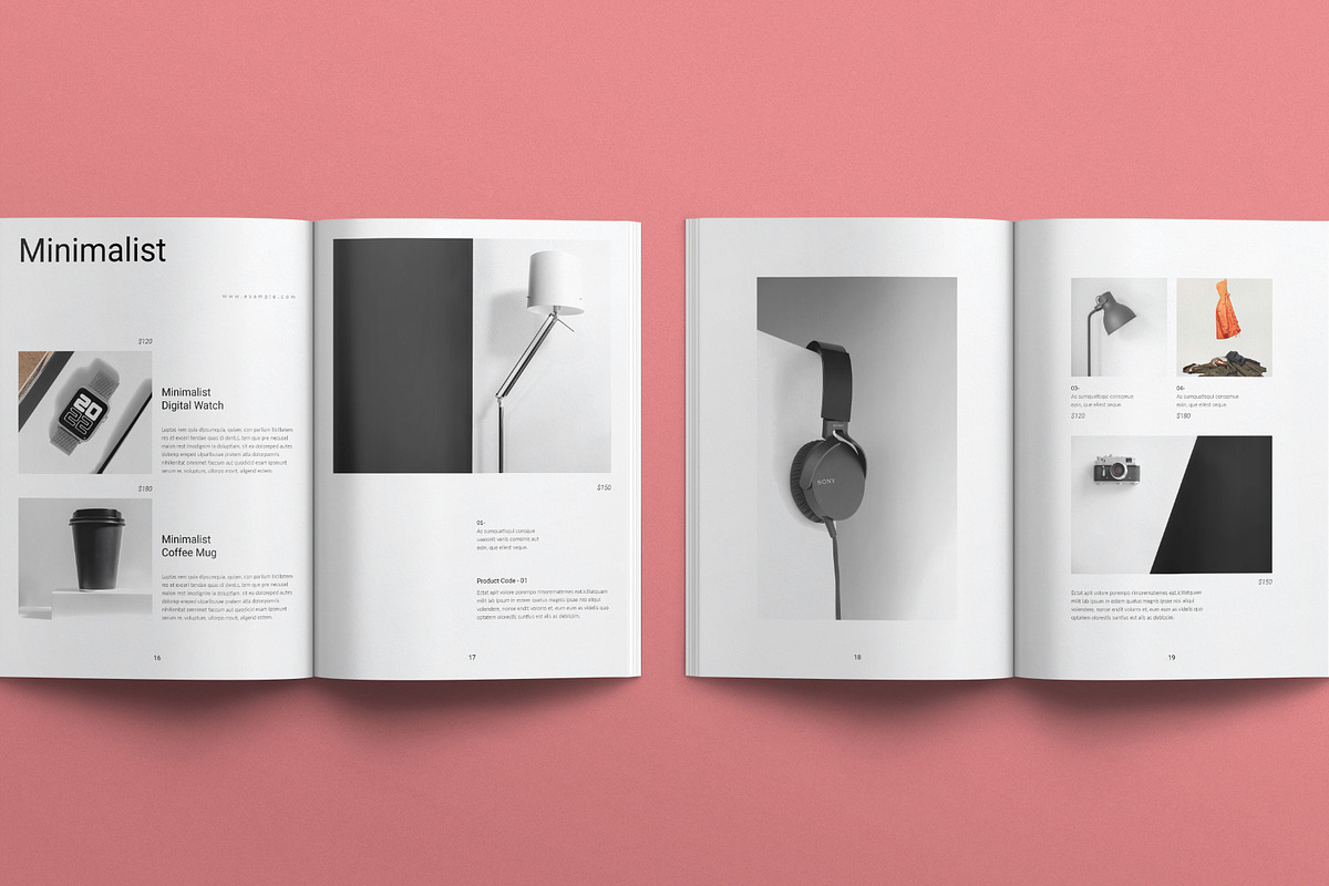 Product Catalog Layout Design, a Brochure Template by E-Type
