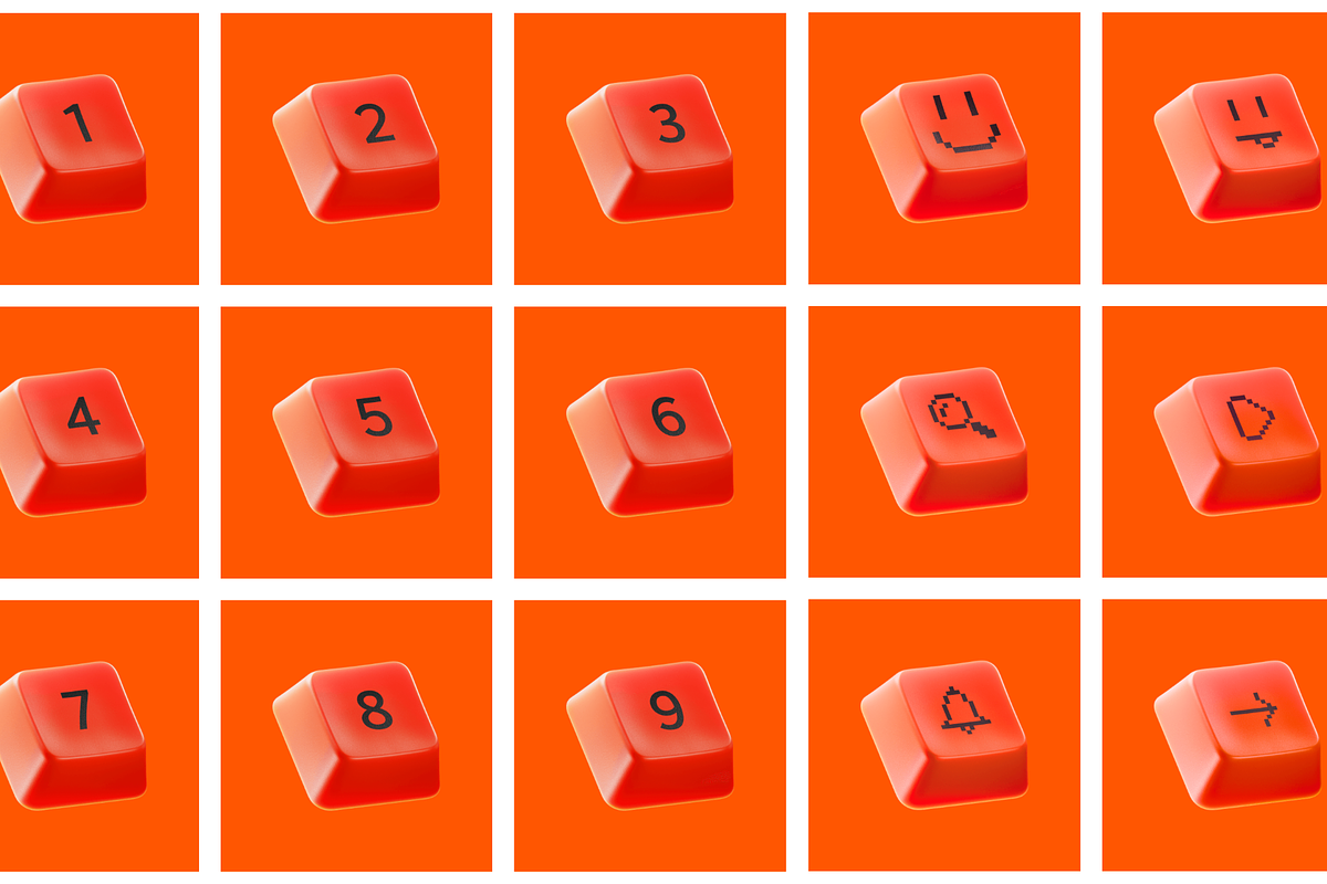 Keycap 3d illustrations, an Illustration by Wannathis.one