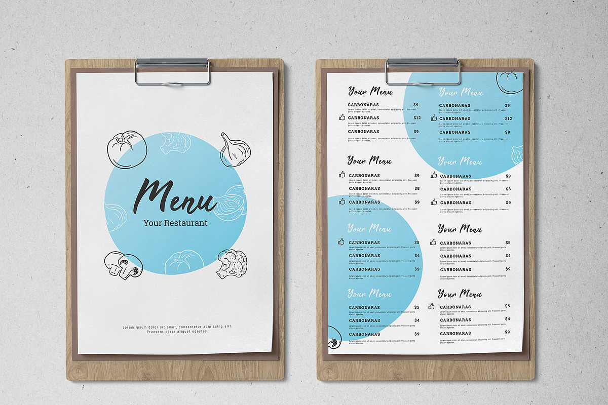 Food Menu, a Flyer Template by lilyshop