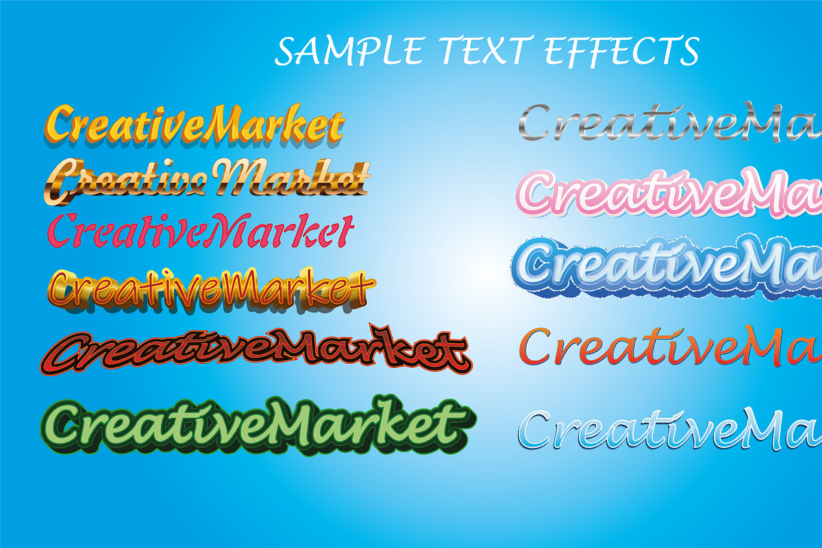Illustrator Text Effects Generator
