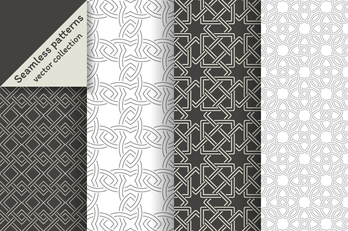 Stylish geometric seamless patterns, a Pattern Graphic by pattern shop