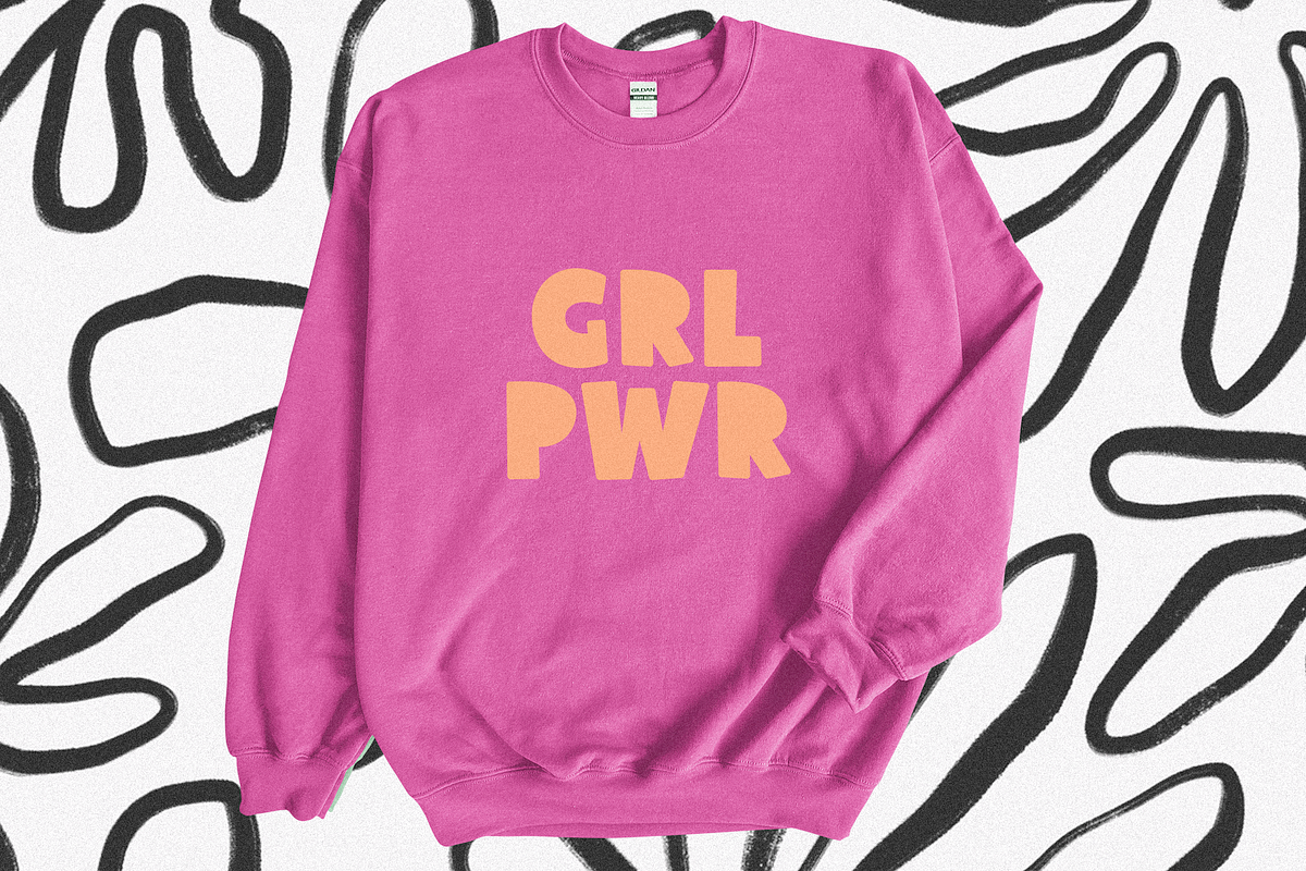 Touchdown | Cute Inline Font, a Sans Serif Font by KA Designs