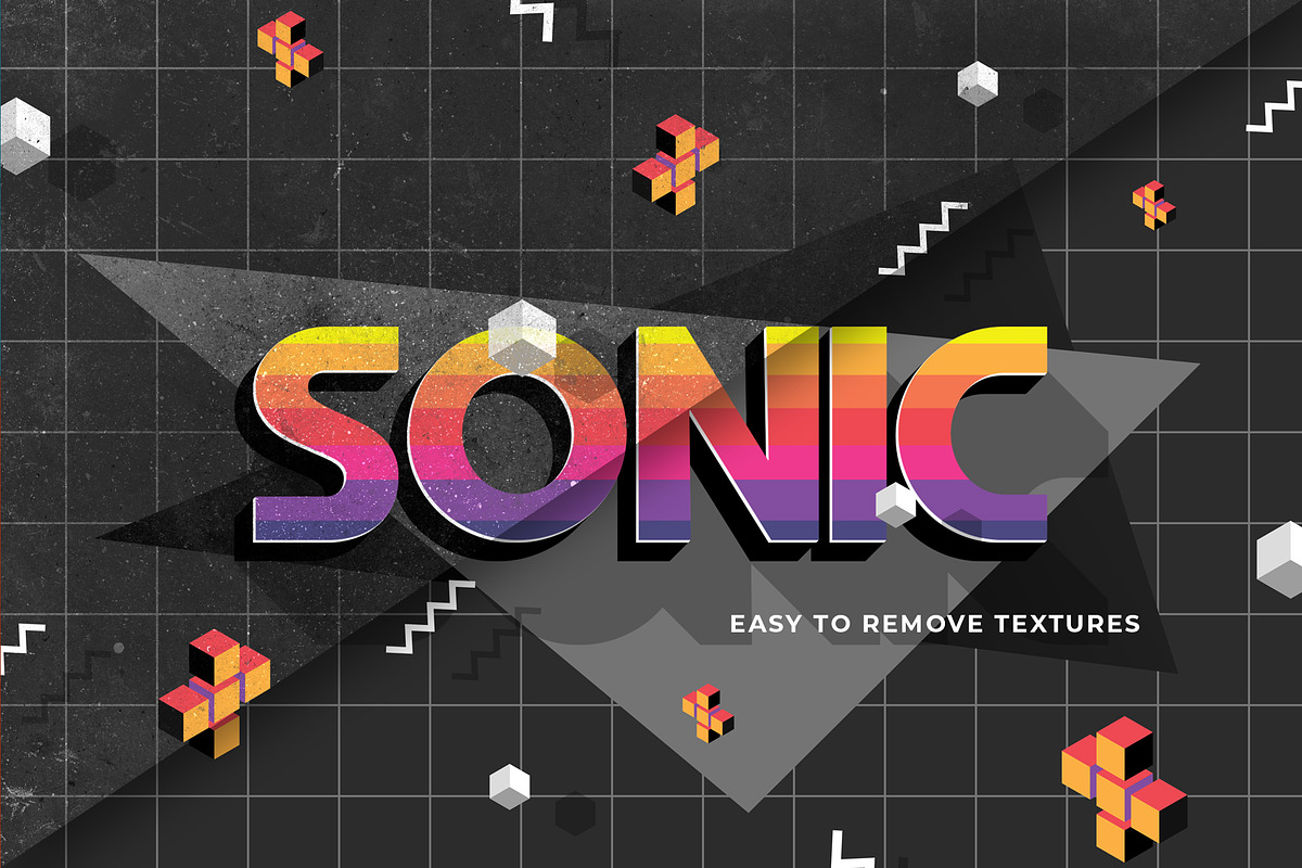 90s Text Effects, a Layer Style Add-On by Graphicdome