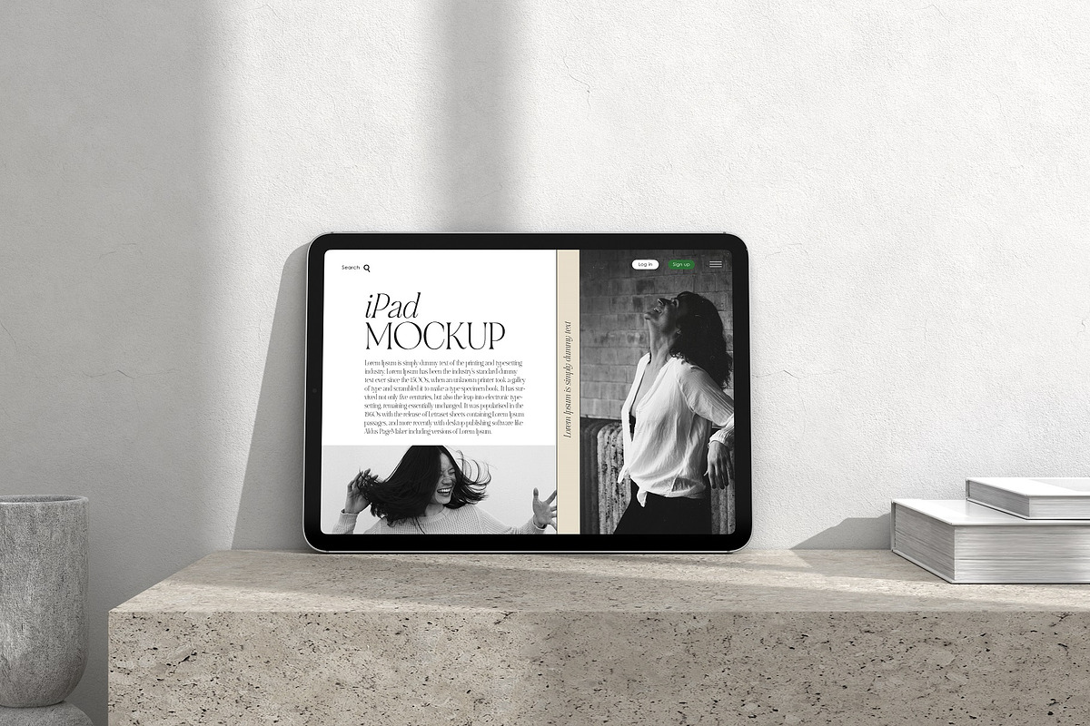 iPad photo mockups