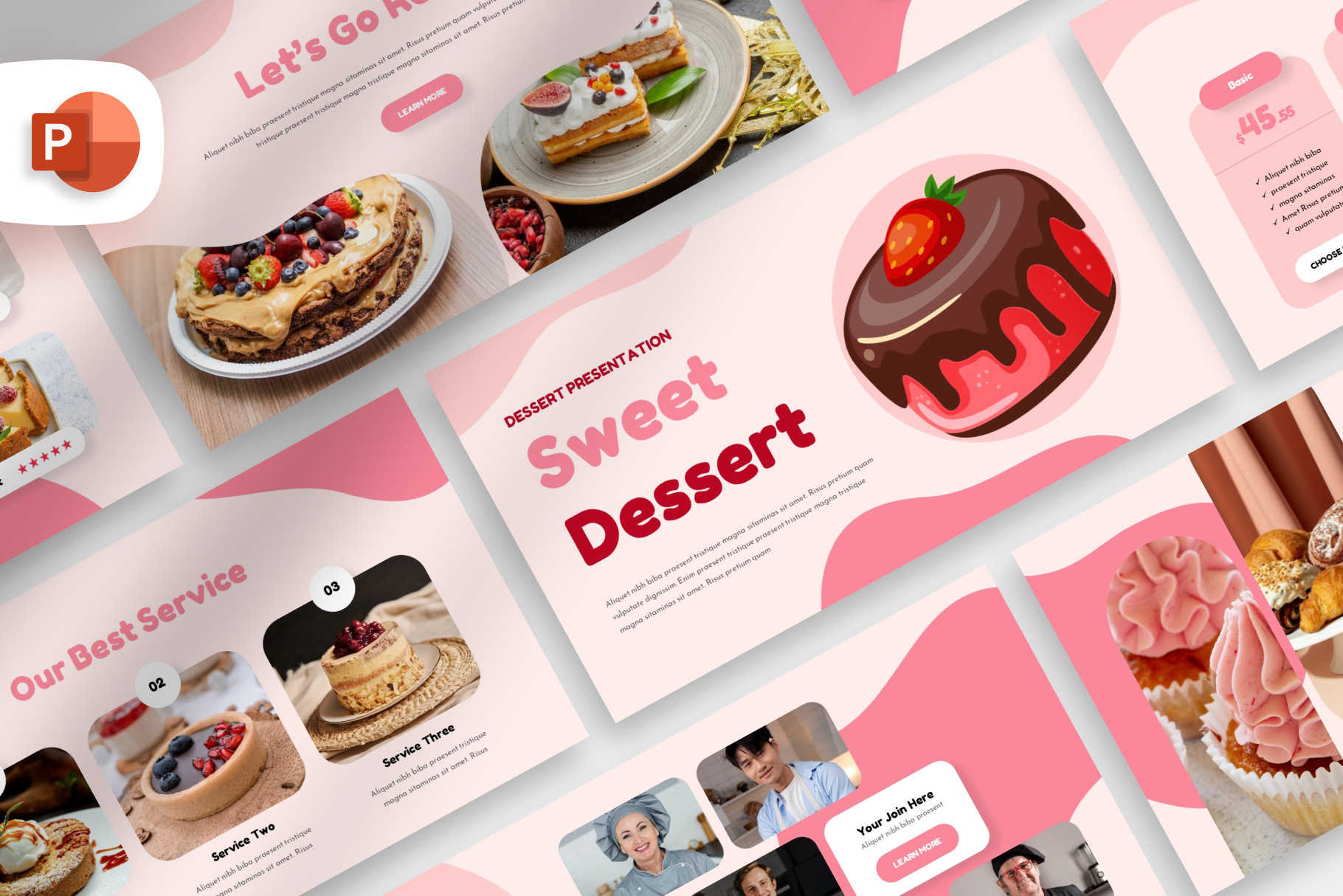 Sweet Dessert - PowerPoint Template