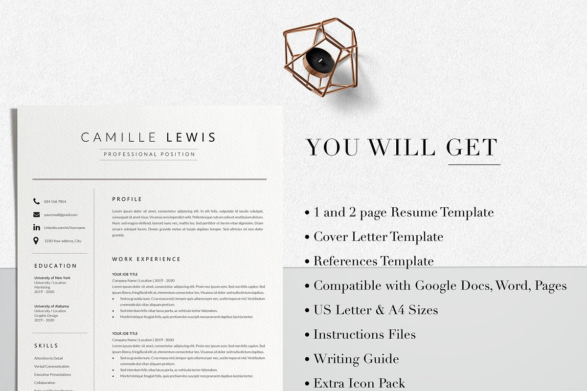 Professional Resume Design Template, a Resume Template by LucaTheme