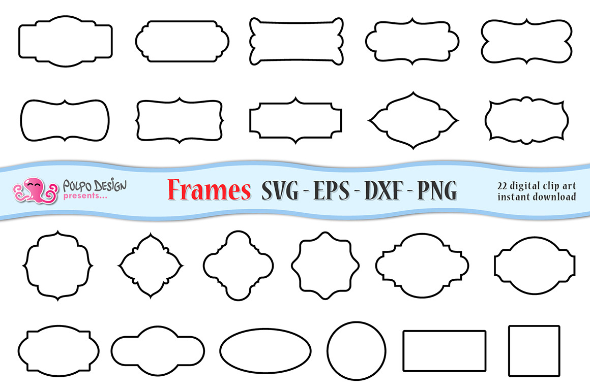 SVG Frames clip art, an Object Graphic by PolpoDesign