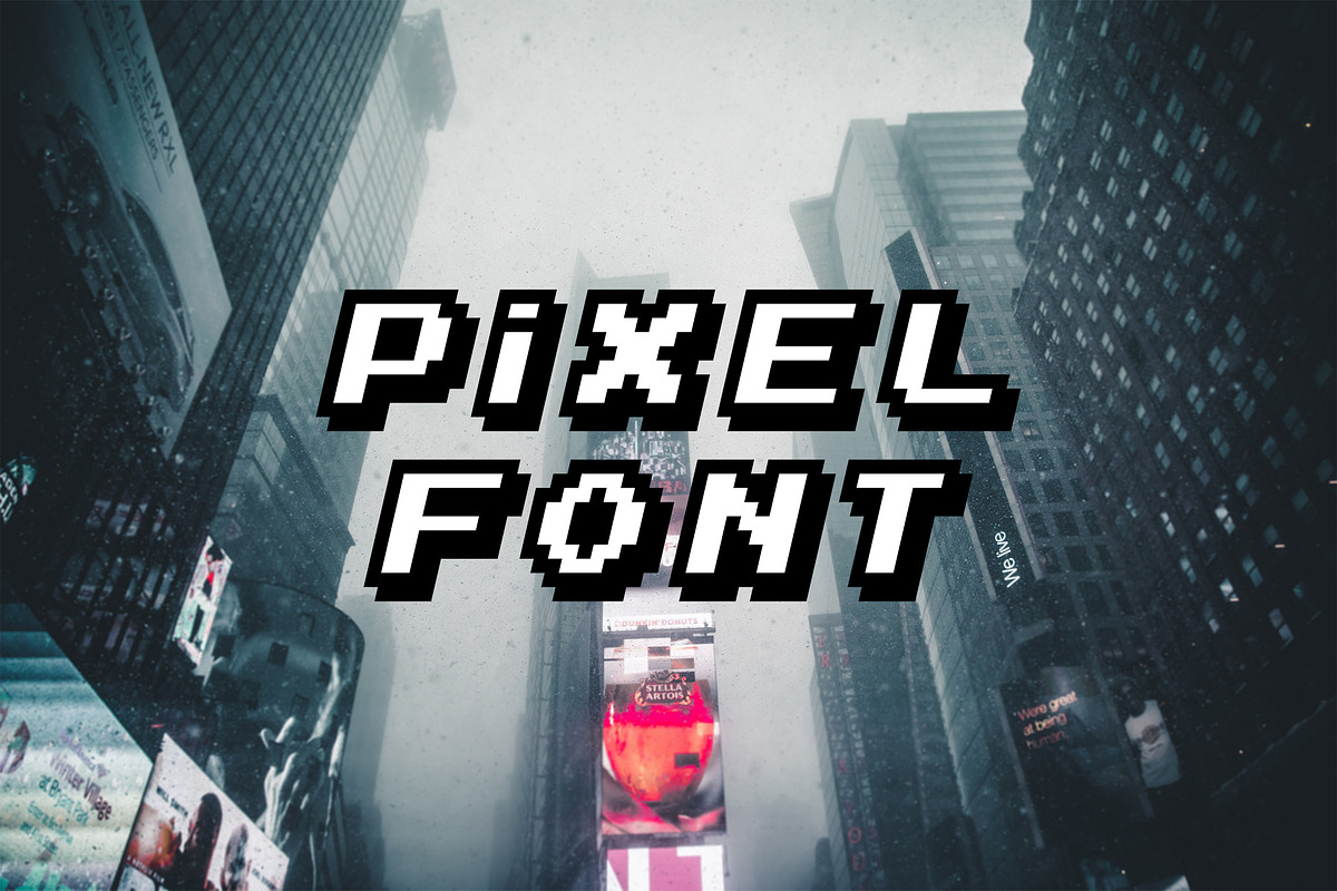 Pixel font / 8-bit fonts., a Font by Nomber_86 | Creative Market