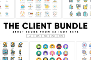 2,500+ Icons - The Client Bundle | Outline Icons ~ Creative Market