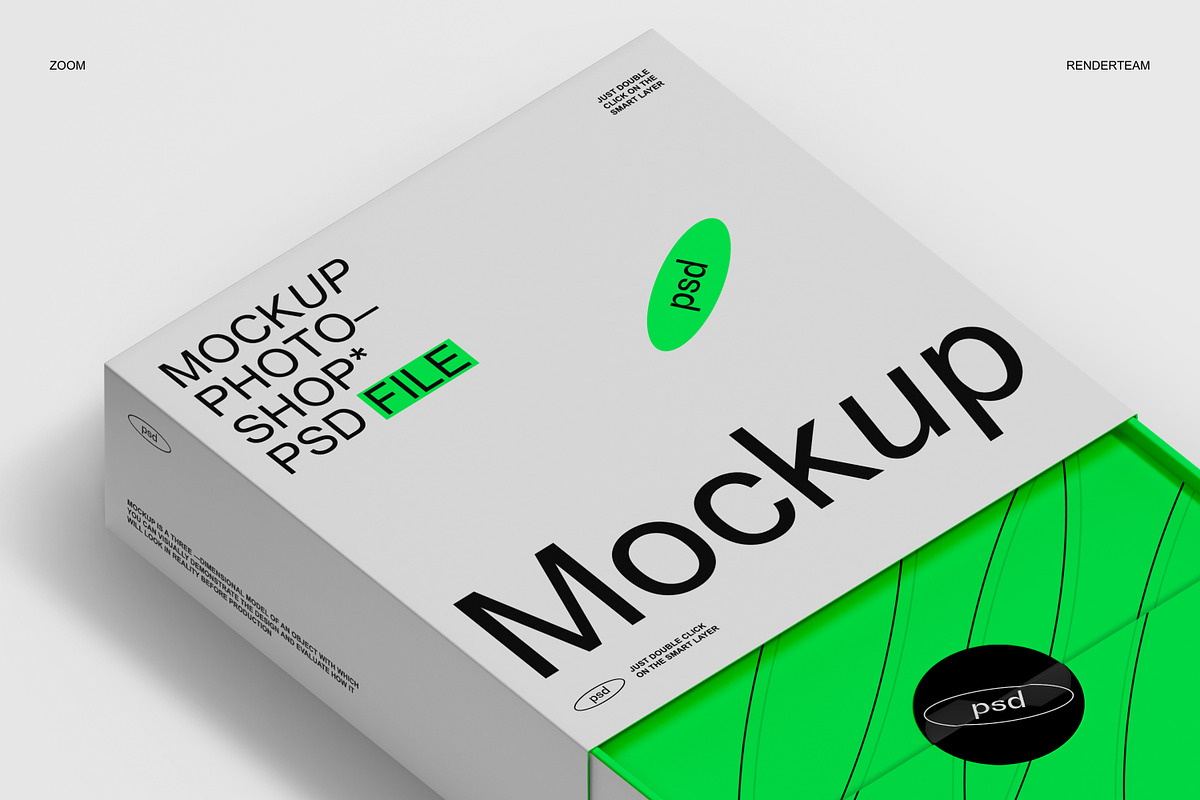 Paper Box Mockup Set (3 PSD)