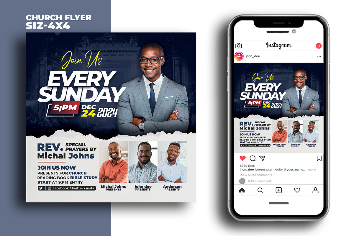 Church Flyer, a Flyer Template by AfzaalGraphics