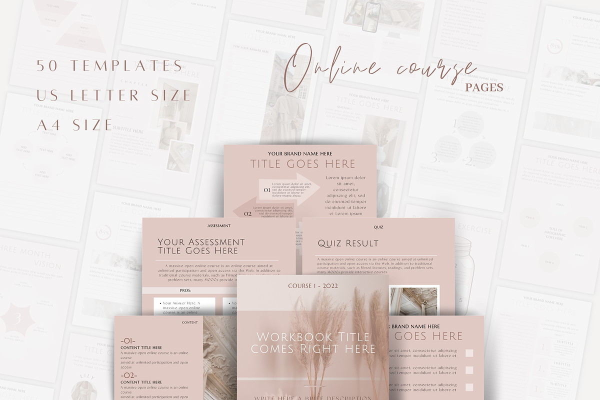 Online Course Templates Canva, a Magazine Template by BRANDcontent ...