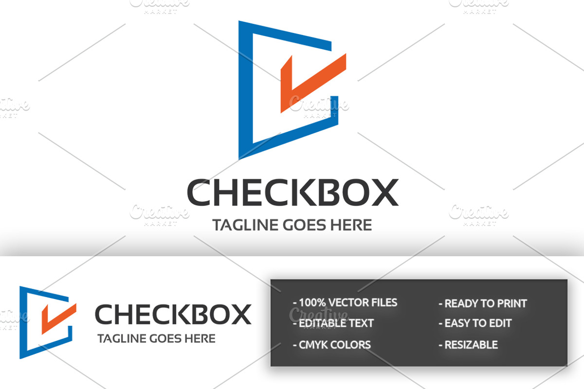 Check Box Logo, a Branding & Logo Template by Design_Planet