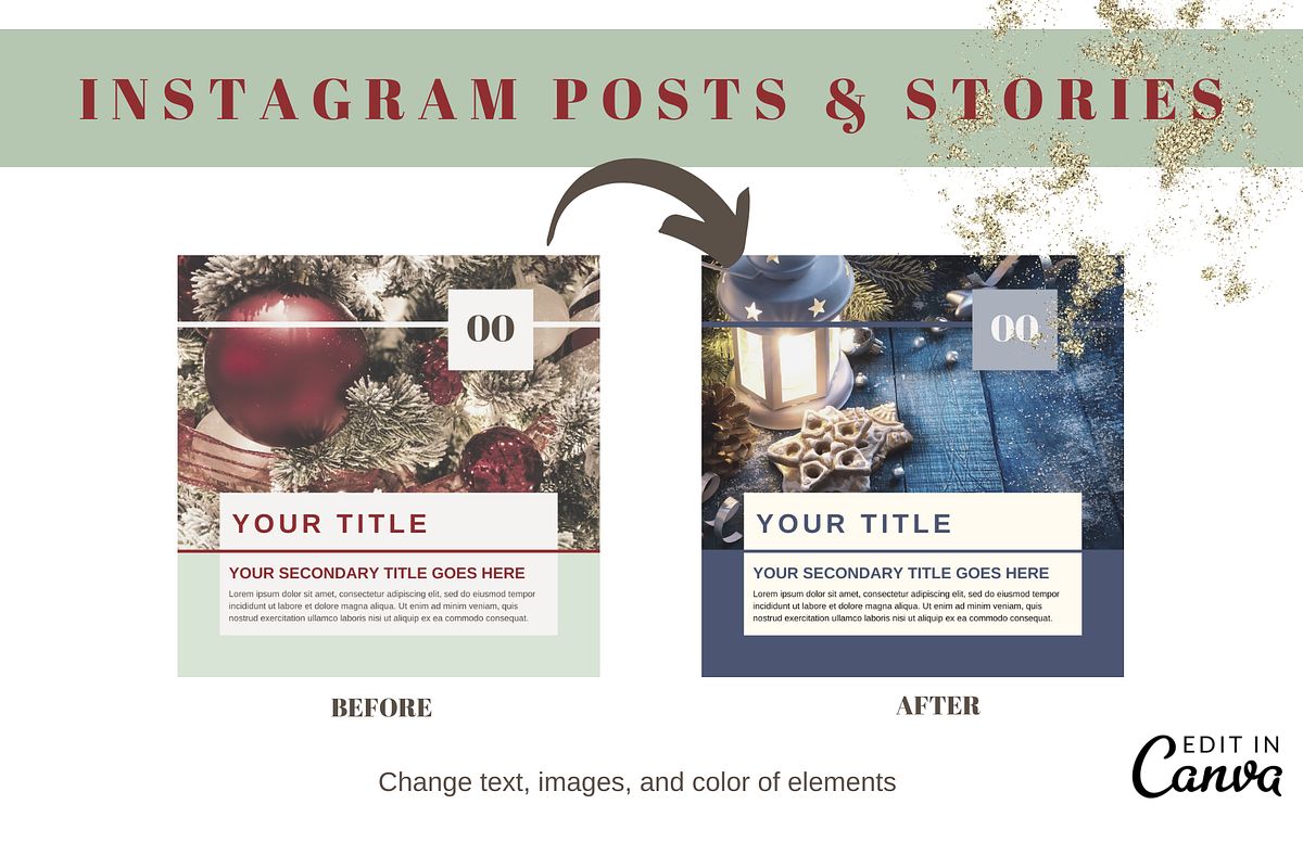 CHRISTMAS INSTAGRAM TEMPLATE BUNDLE