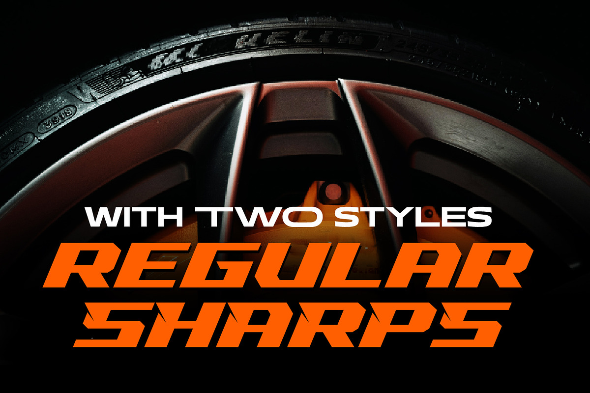 Racing Engine Race Sport Font