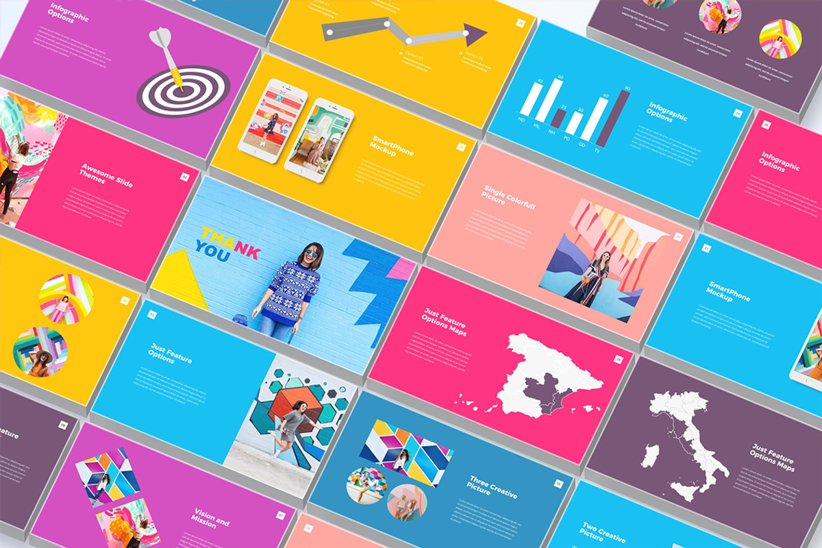 ColorFull - Powerpoint Template, a Presentation Template by UnicodeID