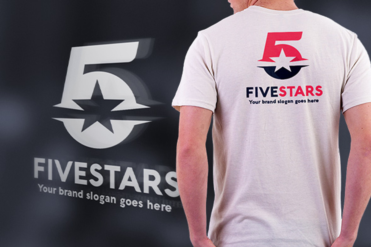 Five Star Logo, a Branding & Logo Template by WheelieMonkey