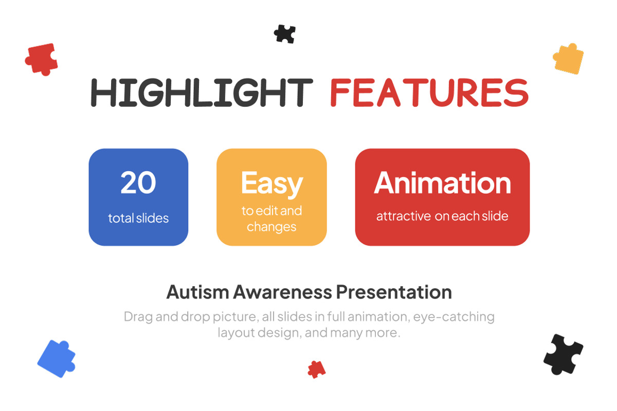 Autism Awareness Google Slides, a Presentation Template by Loin Studio