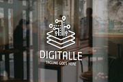Digitalle Logo, a Branding & Logo Template by Design_Planet