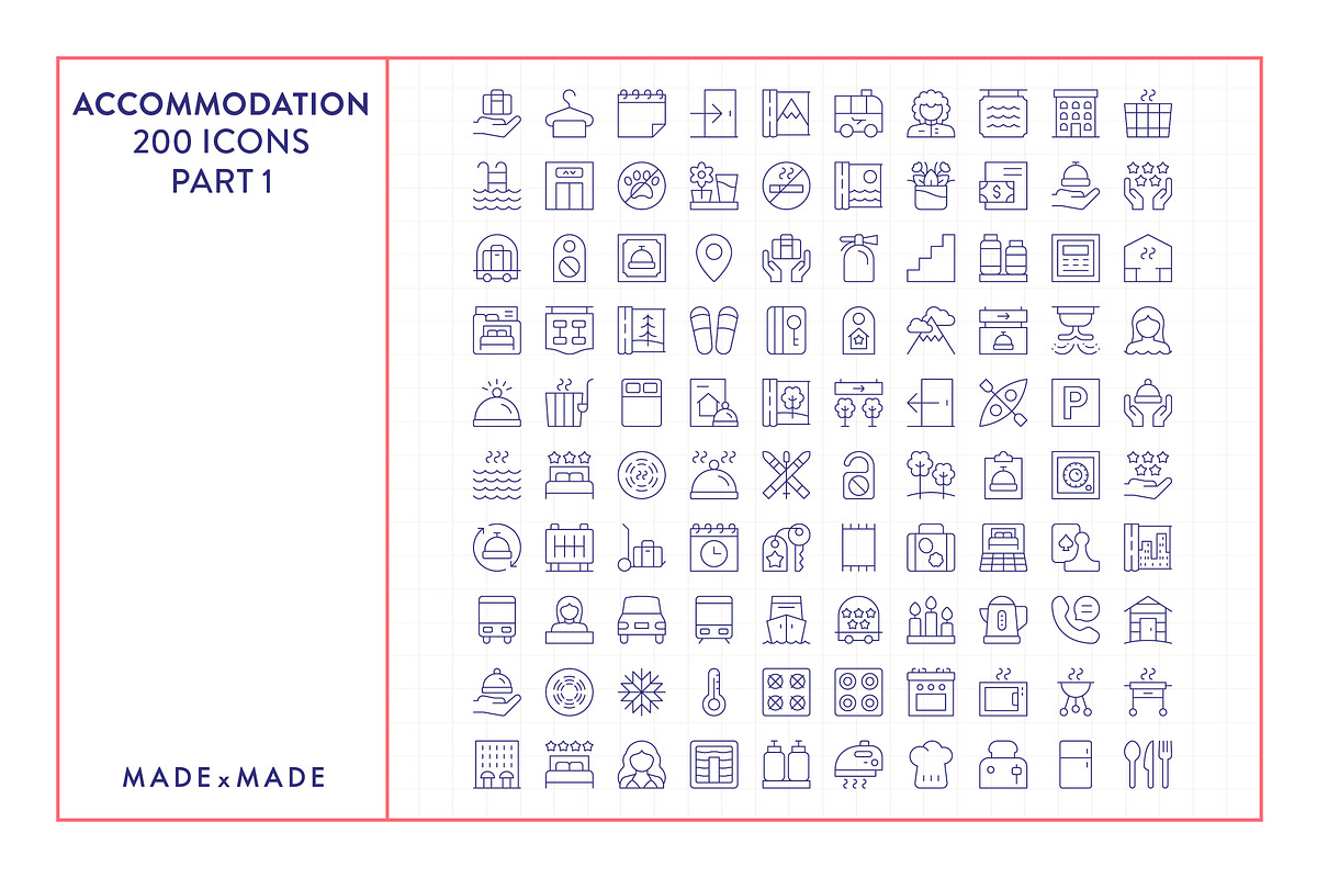 Accommodation Icons