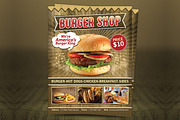 Burger Menu Flyer Template, a Flyer Template by Creative designer