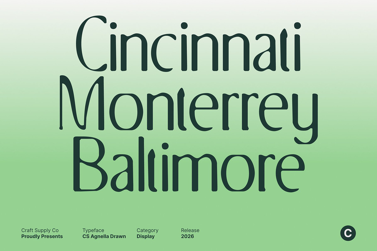 CS Agnella Drawn – Serif Font