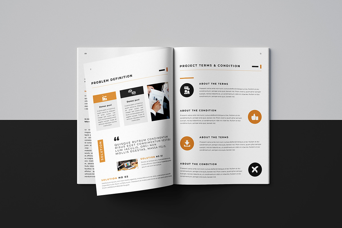 Project Proposal Template, a Brochure Template by crazyOWL