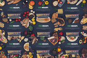 Food Hero Headers Mock-up Set #1, a Mockup by UI.Fest