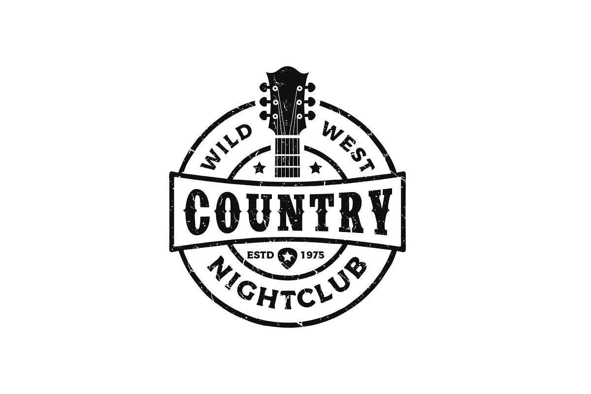 Classic country music logo design, a Branding & Logo Template by ...
