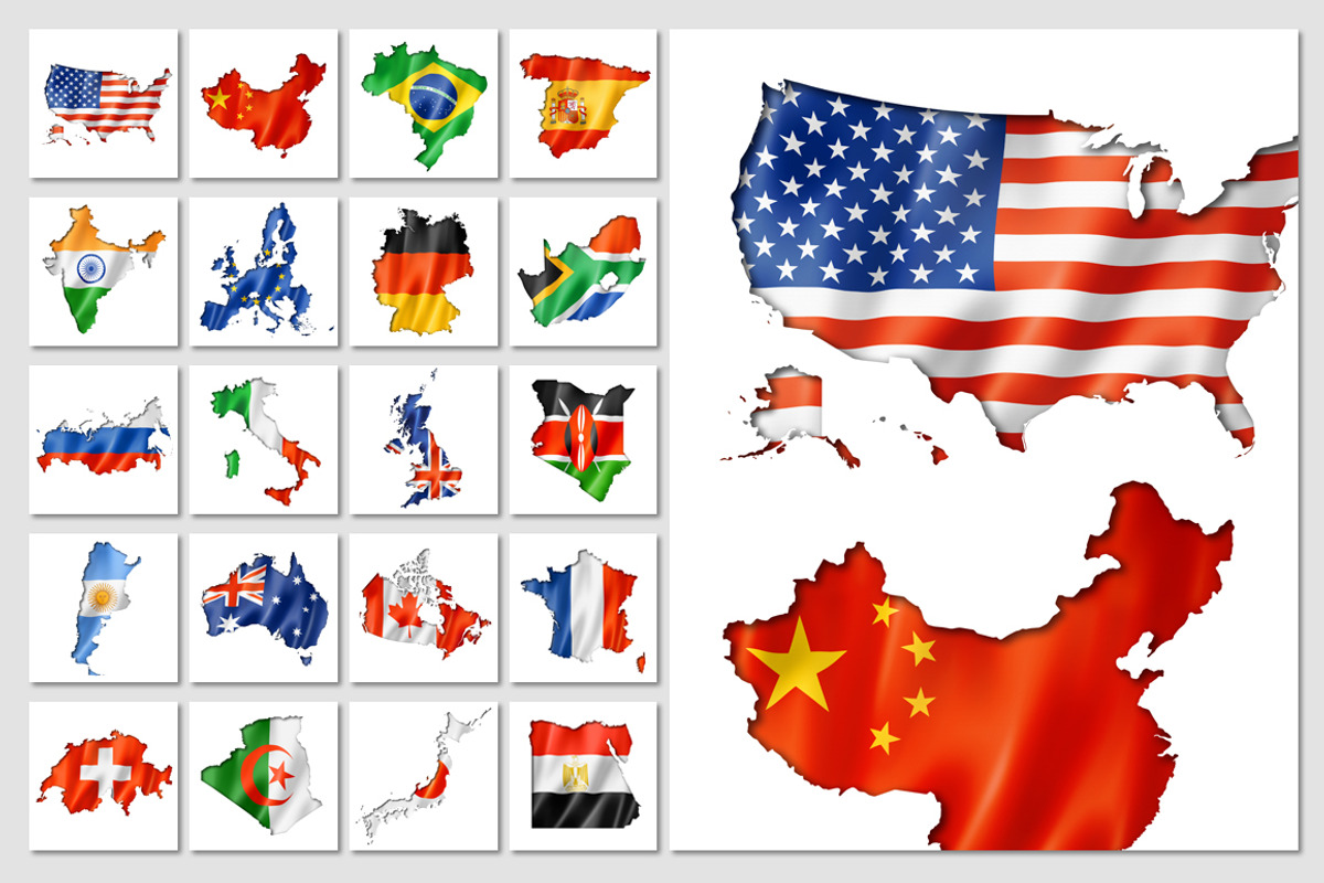 World Map Flags, a Texture Illustration by GoodGoods