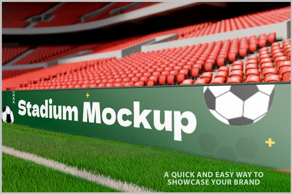 Stadium Advertising Mockup PSD, an Advertising Mockup by Bruno's Shop
