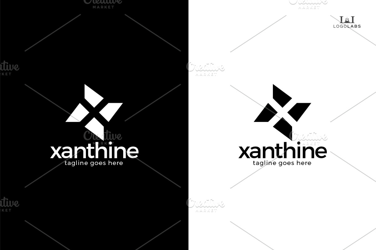 Xanthine -Letter X Logo, a Branding & Logo Template by LogoLabs