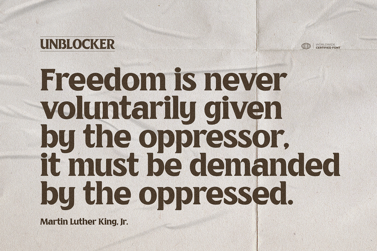 Unblocker - Headline Type