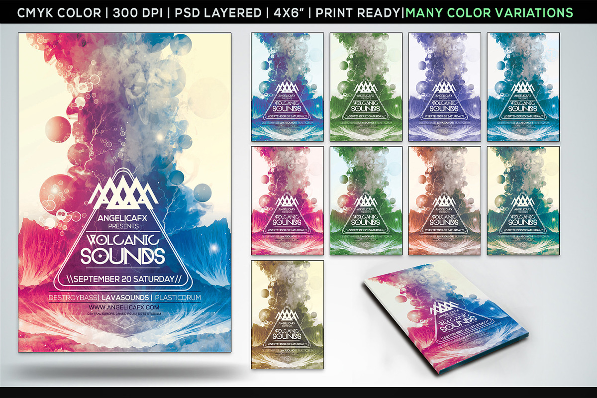 Colorful Flyers Bundle Vol. 3, a Flyer Template by angelicafx