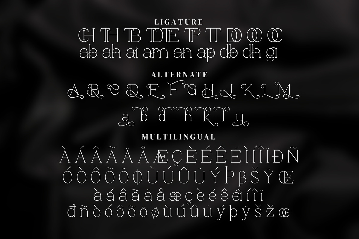 Bamelian Serif Fonts, a Serif Font by mahstudios