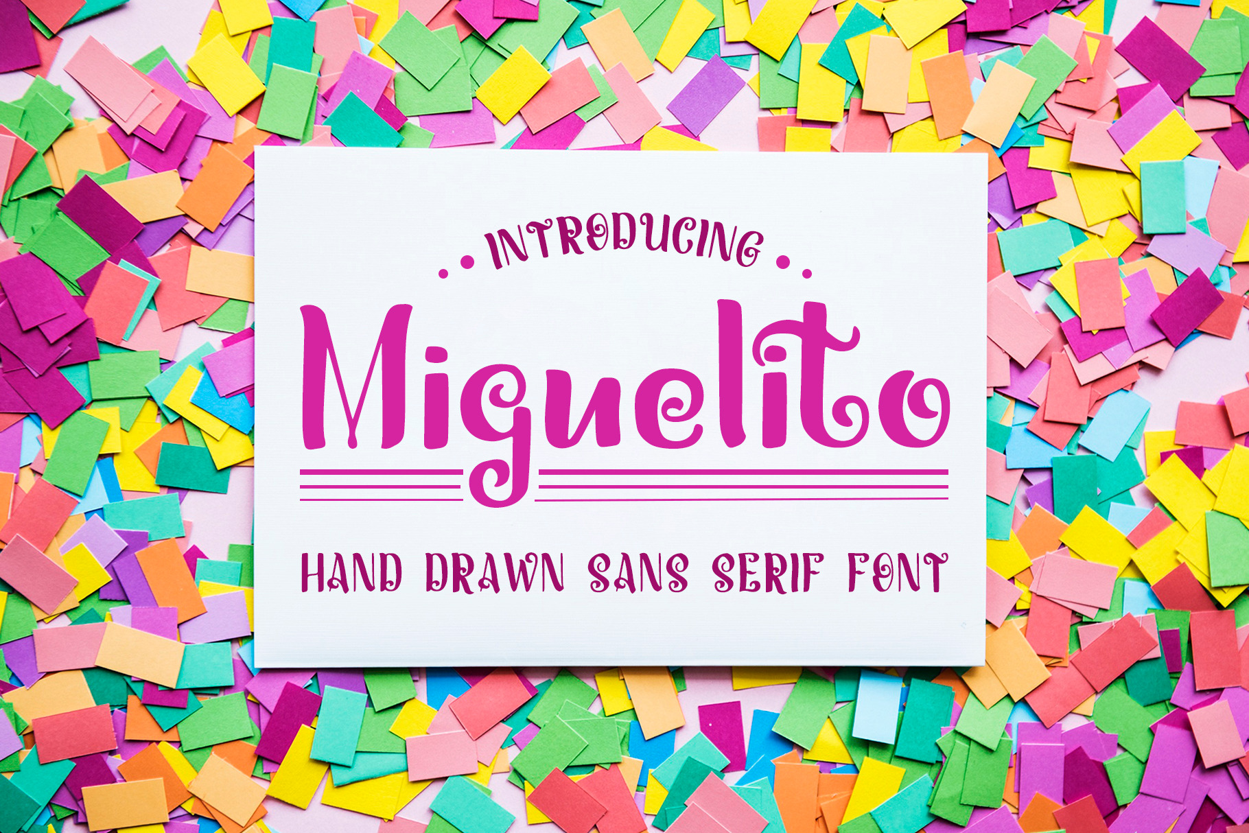 Miguelito - Hand Drawn Font, a Sans Serif Font by Artlana