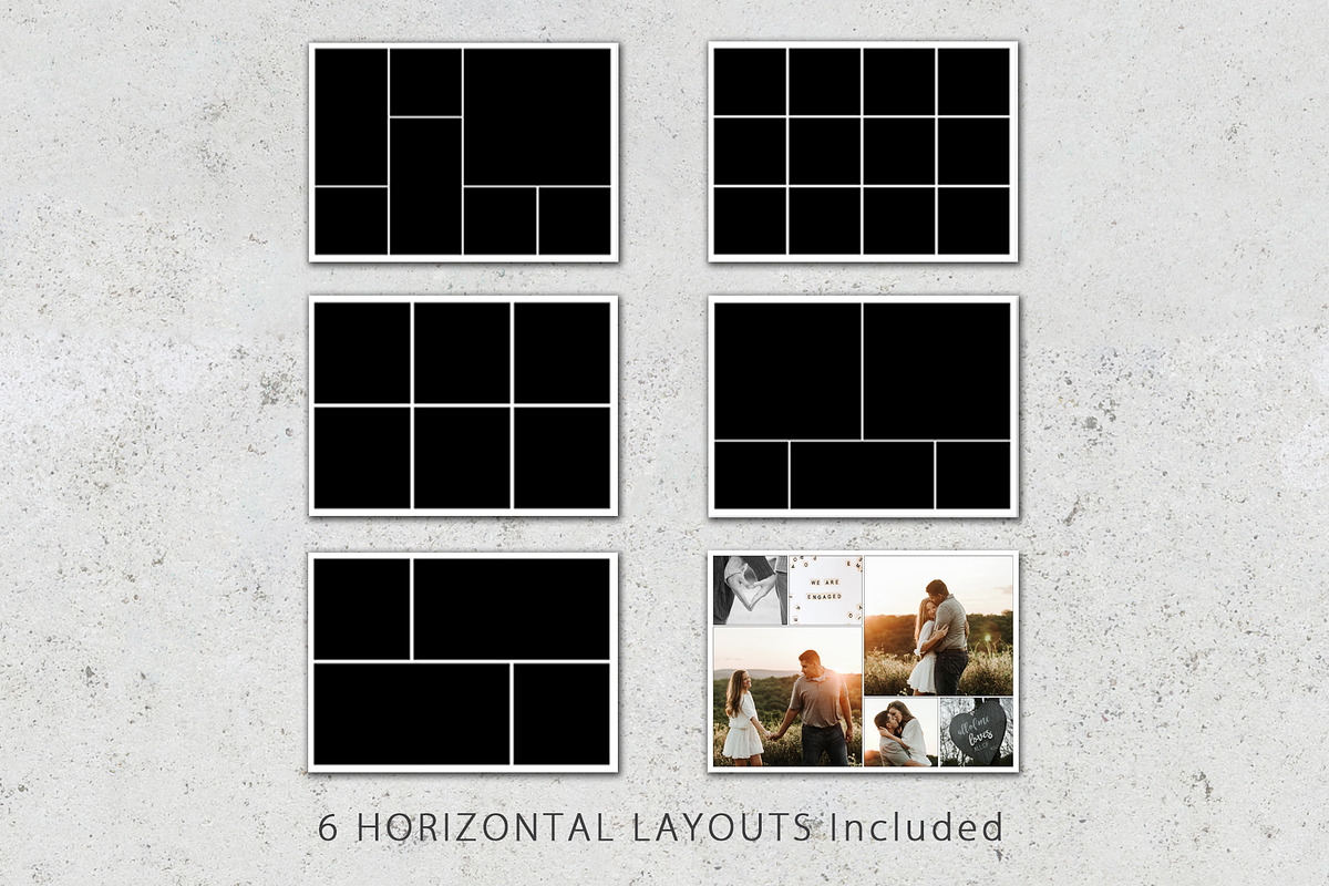 5x7 Photo Card Collage Template Pack, a Card Template by Loveurstyle ...