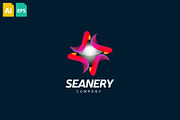Seanery Logo, a Branding & Logo Template by Schneider Design Store