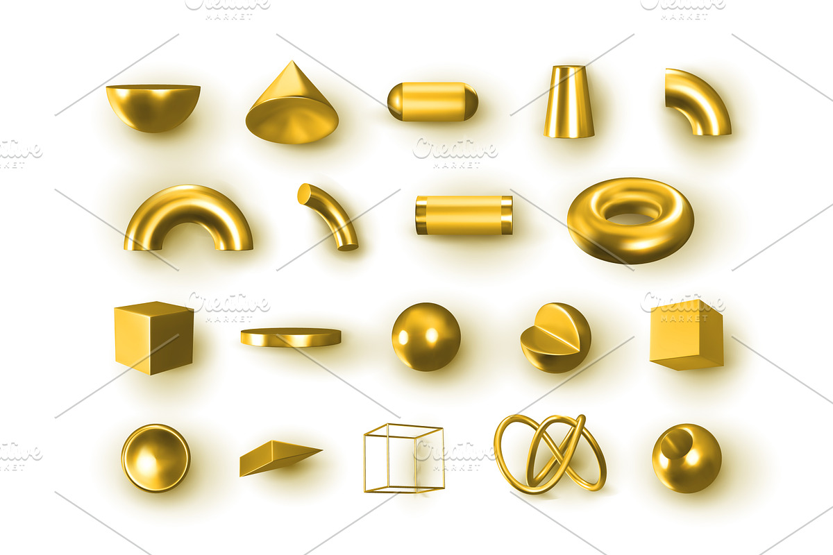 Geometric Shapes Objects., an Object Graphic by Modern vector