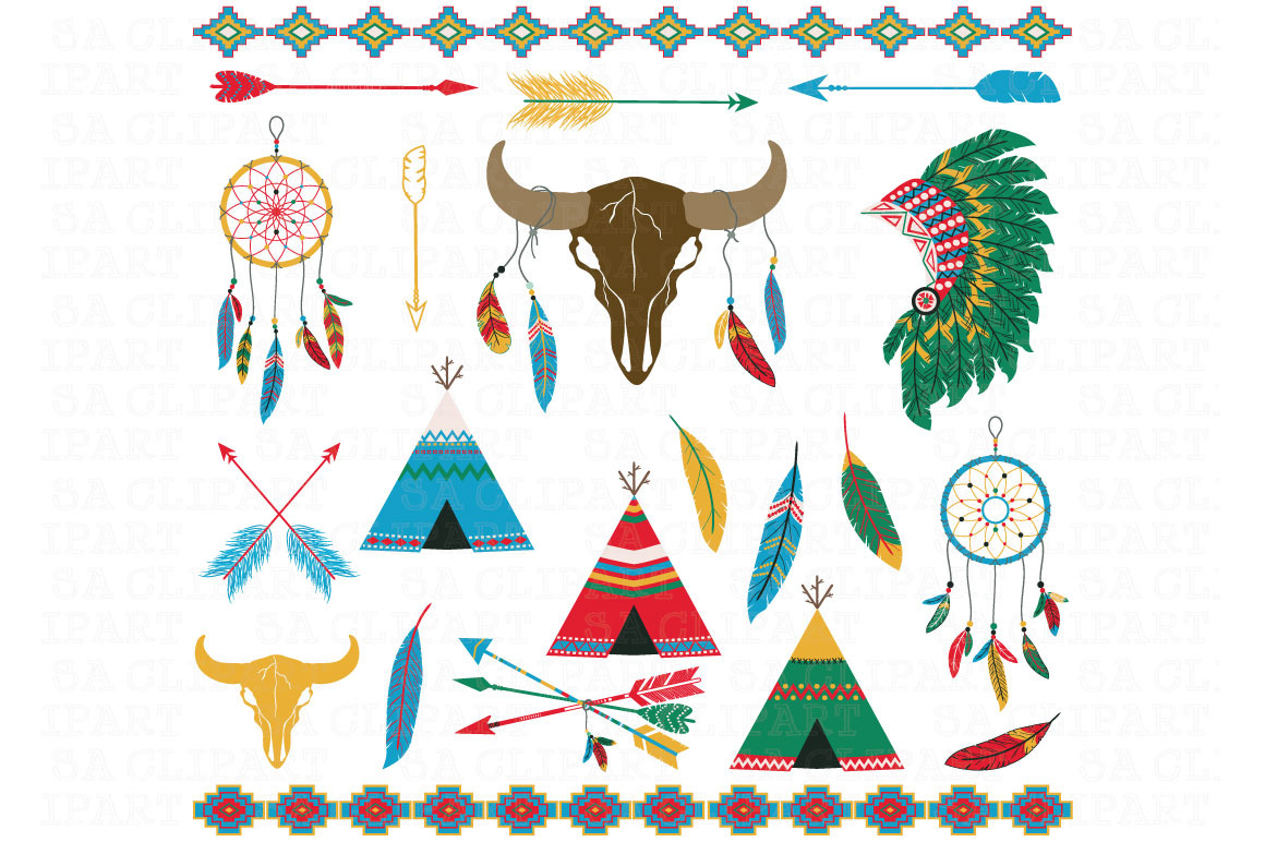 Tribal ClipArt, an Illustration by SA ClipArt