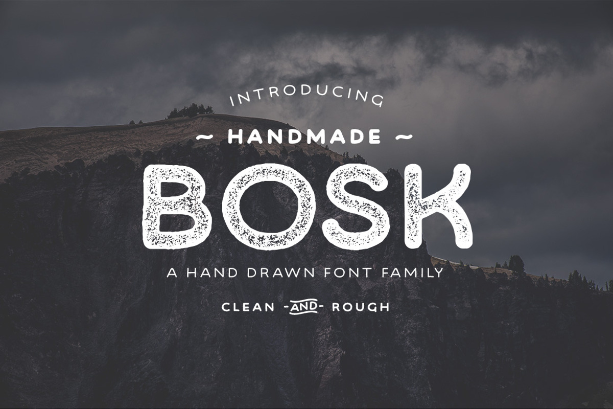Bosk Hand, a Font by Arkitype