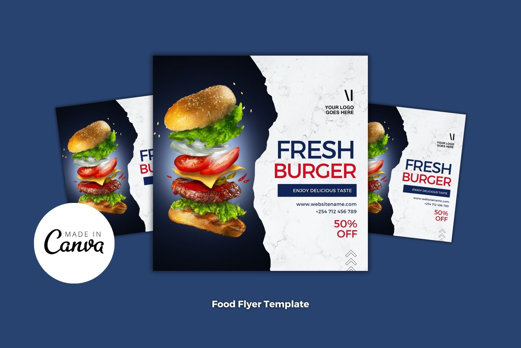 Burger Fast Food Canva Template, a Social Media Template by MK ...
